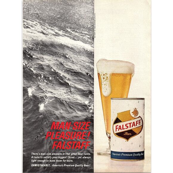 None and/or Unknown | Other | Falstaff Beer Mansize Pleasure Premium ...